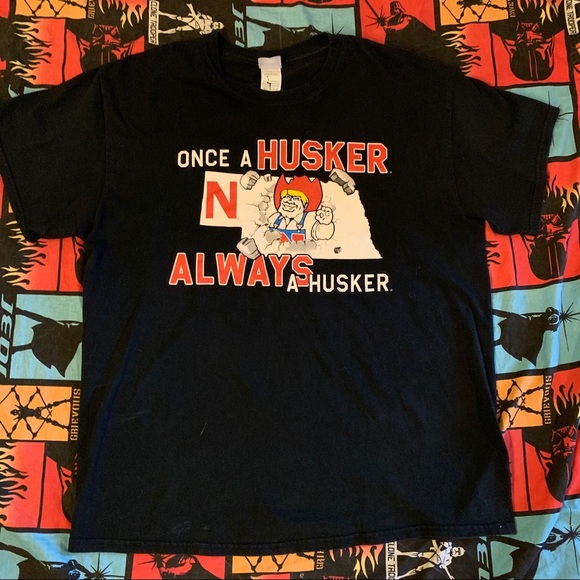 NCAA | Shirts | Vintage Nebraska Corn Husker Tee | Poshmark